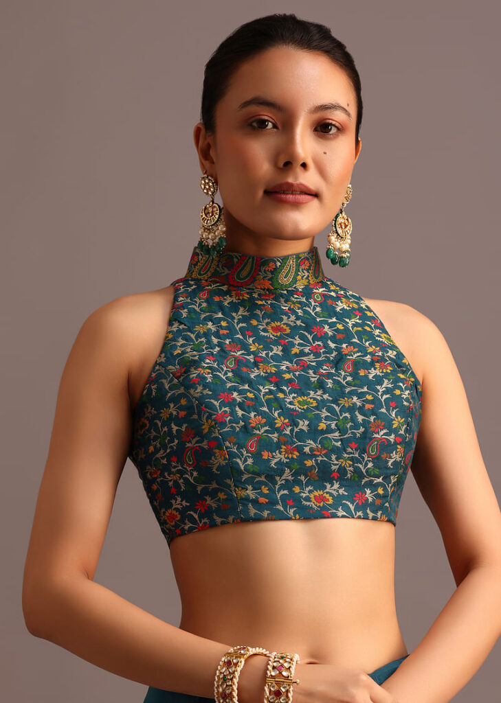 8+ Trendy Bandhani Saree Blouse Designs ideas for saree