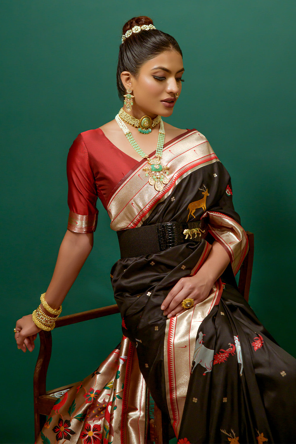 15 Latest Paithani Saree Blouse Designs Stylish ideas
